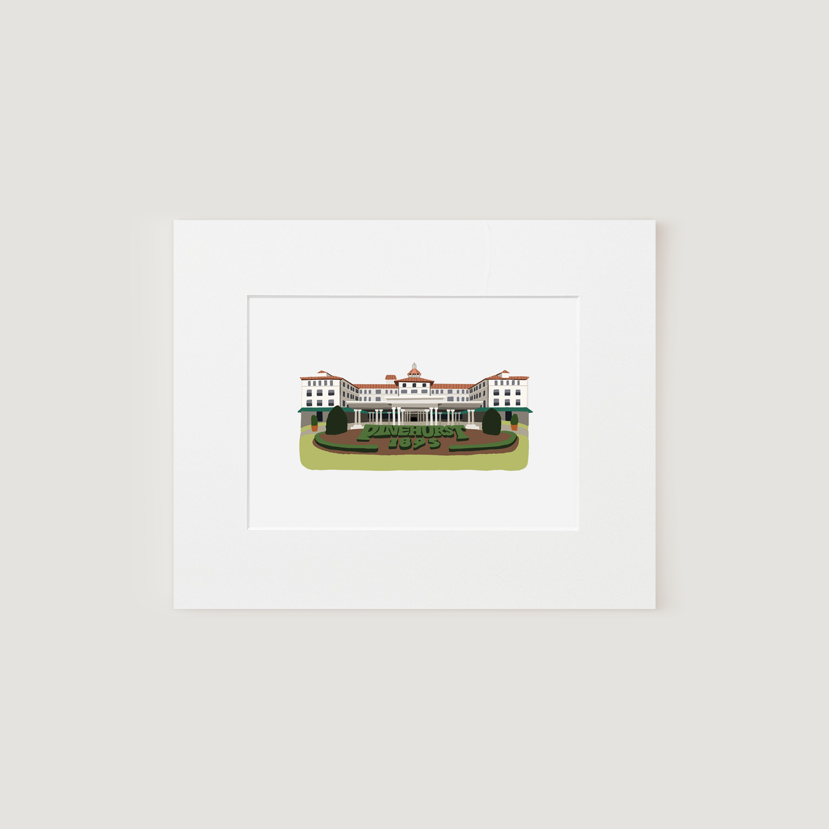 Pinhurst Matted Art Print – Against The Grain Shoppe